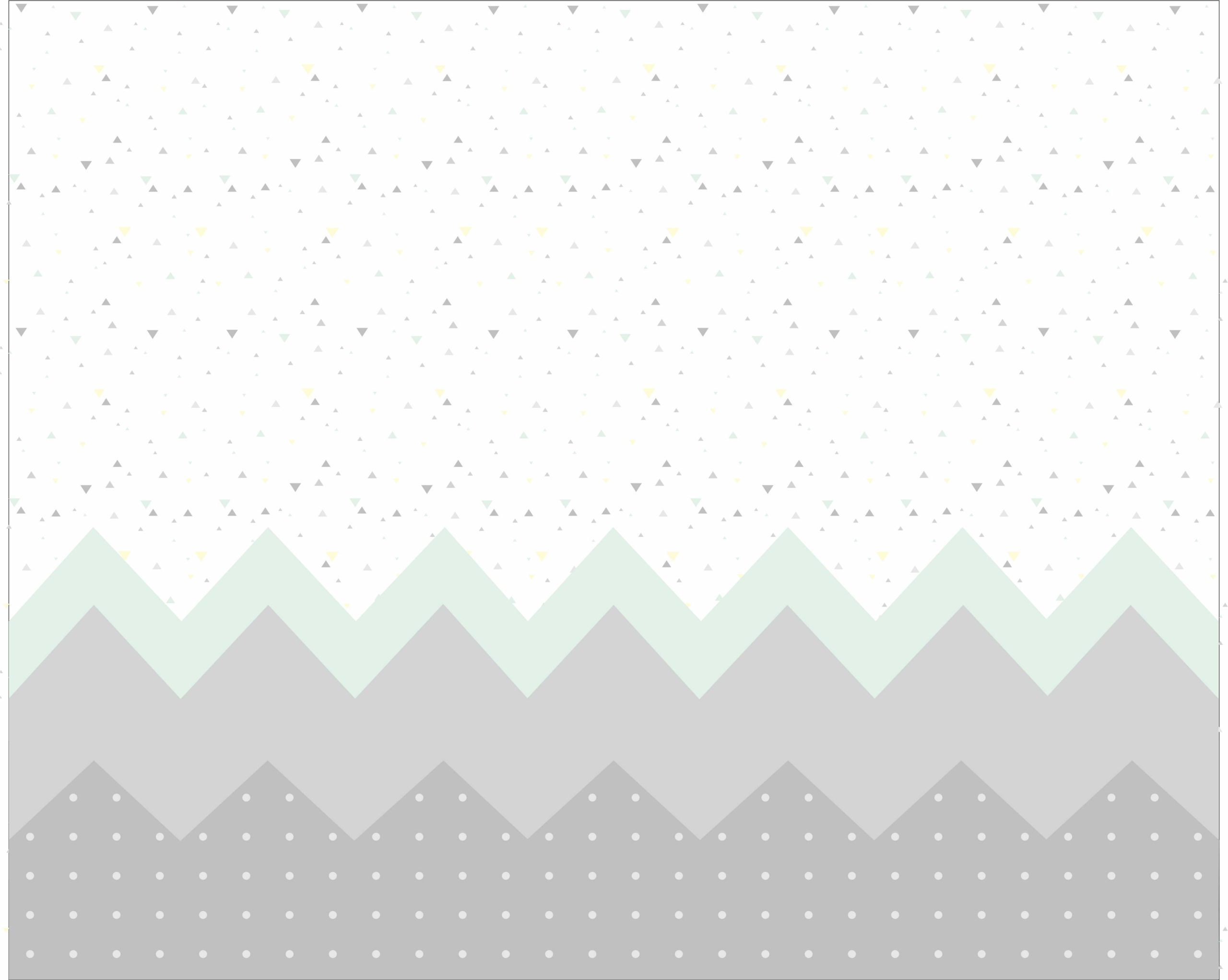 Papel De Parede Verde Chevron